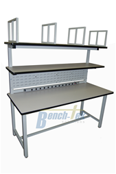 Louvered Panel Packaging Workbench | Bench-Tek Solutions