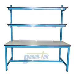 Unistrut Double Riser Workbench | Bench-Tek Solutions