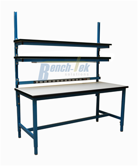 Adjustable Leg Unistrut Channel Workbench | Bench-Tek Solutions