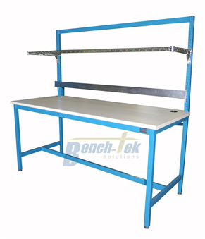 Slotted Modular Wire Riser Shelf Workbench | Bench-Tek Solutions